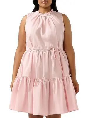 ESTELLE Rhodes A-line Mini Dress - Blush