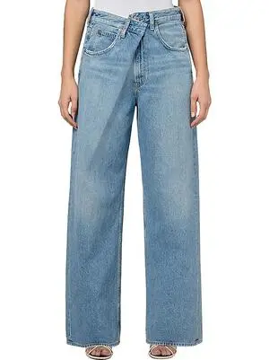 AGOLDE Vana Fold Wide-leg Jeans - Mantra