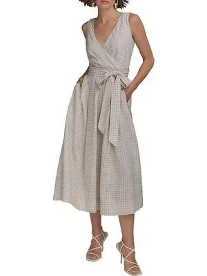 DONNA KARAN NEW YORK Faux Wrap Dress