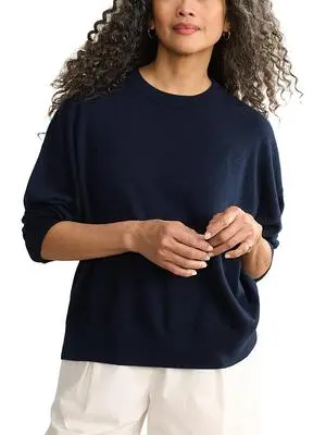 Jenni Kayne Cashmere Crewneck Sweater - Dark Navy