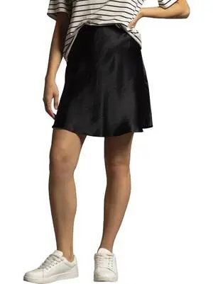 WEEKEND LOS ANGELES Dawn Satin Skirt - Black