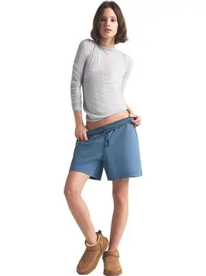 SKIMS Outdoor Heavy Jersey Long Short - Harbor