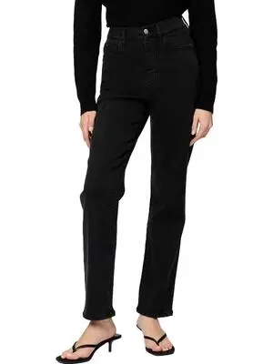 Warp + Weft Straight Leg Jeans - Jet Black