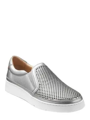 Samuel Hubbard Featherlight Laguna Slip-on Sneakers - Silver Leather