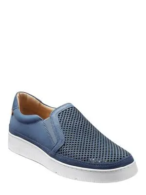 Samuel Hubbard Featherlight Laguna Slip-on Sneakers - Steel Blue Nubuck