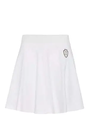 Brunello Cucinelli Pleated Mini Skirt - White