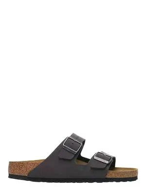 BIRKENSTOCK Arizona Double-buckle Slides - Grey