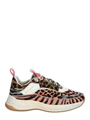 Kurt Geiger Leopard-print Sneakers - Pink