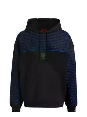 Hugo Logo-print Hoodie - Black