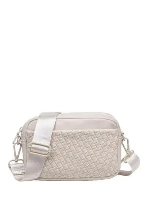 SOL AND SELENE Sol And Selene Inspiration Woven Crossbody Bag Cream