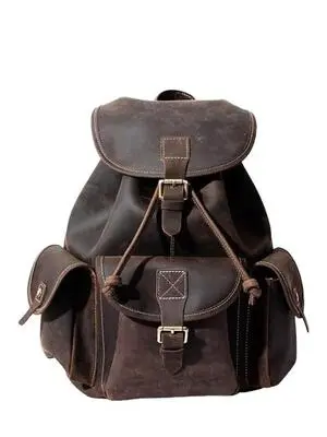 STEEL HORSE LEATHER The Asmund Backpack - Brown