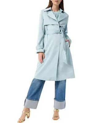 DO BY DEE OCLEPPO Cassie Trench Coat - Cloud Blue