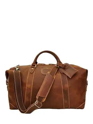 STEEL HORSE LEATHER The Eira Duffle Bag - Brown