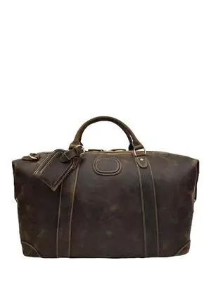 STEEL HORSE LEATHER The Eira Duffle Bag - Dark Brown
