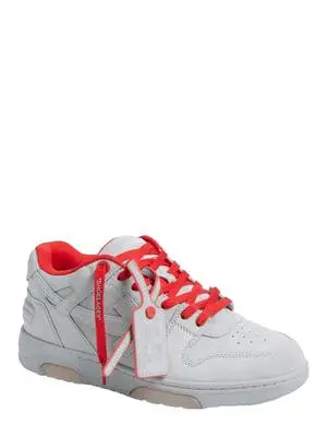 Off-White Out Of Office Low Top Sneaker - Light Blue - Brick Red