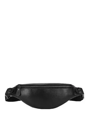 STEEL HORSE LEATHER Walcott Leather Waist Bag - Black