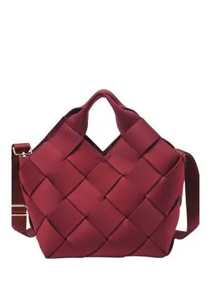 SOL AND SELENE Resilience Woven Tote - Wine