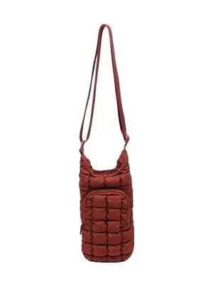 SOL AND SELENE Sol And Selene Let It Flow Quilted Puffer Bag Rust