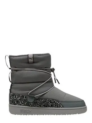 PUMA Snowbae Animal Print Boots - Grey