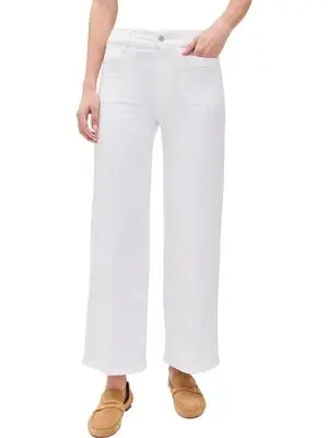 FRAME Le Slim Palazzo Pocket Jeans - White