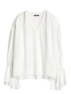 7 FOR ALL MANKIND Silk Blend Ariel Shirt