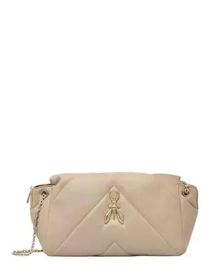 Patrizia Pepe Logo Plaque Cross Body Bag - Neutrals