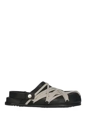 Rick Owens Hollywood Megalaced Mule - Black