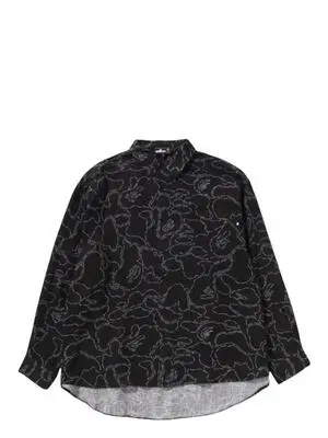 A BATHING APE Printed Casual Shirt - Black