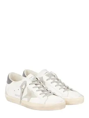 GOLDEN GOOSE Golden Goose Super-Star Leather Sneakers Grey