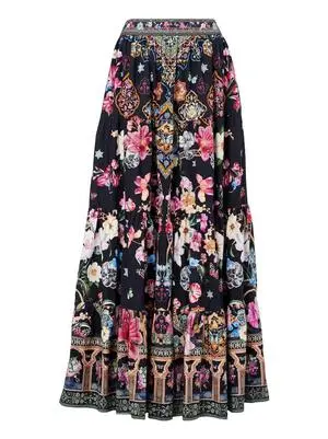 Camilla Crystal-embellished Maxi Skirt - Multicoloured