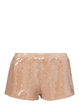 Oseree Marylin Sequined Shorts - Neutrals