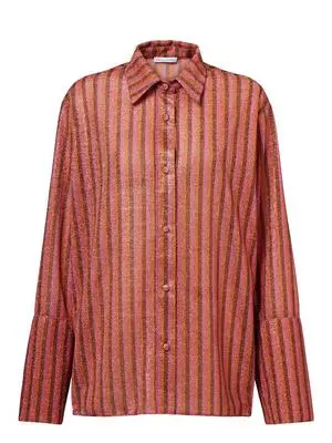Oseree Lumiere Striped Shirt - Multicoloured