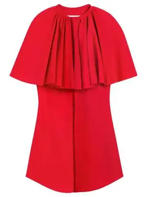 Ami Ruffled Mini Dress - Red