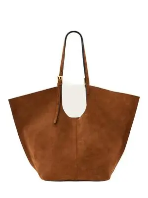 ALLSAINTS Ara Suede Tote - Brown