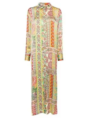 BAMBAH Bambah Button Down Maxi Dress Yellow