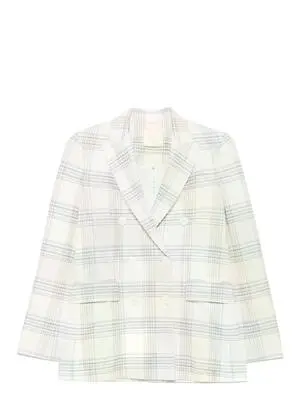 CIRCOLO 1901 Checked Blazer - Neutrals