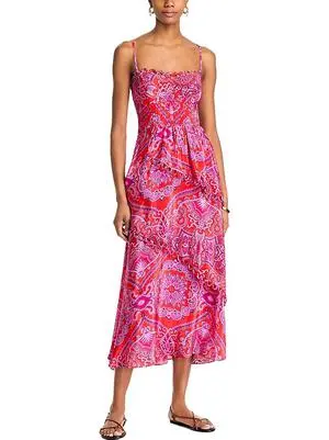Farm Rio Paisley Scarf Maxi Dress - Paisley Sc