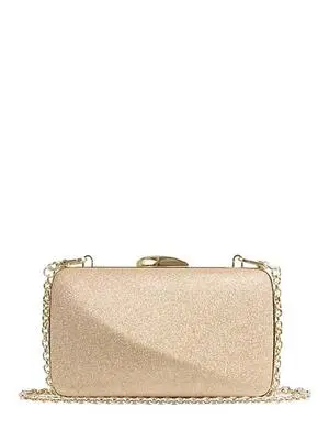 LK BENNETT Glittered Clutch Bag - Gol-champagne