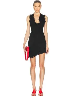 FERRAGAMO Sleeveless Mini Dress - Nero