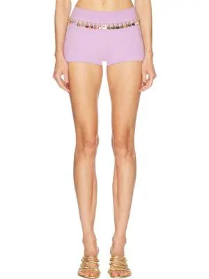Rabanne Embellished Hot Shorts - French Lavander