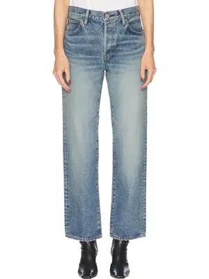 Moussy Vintage Parkchester Straight Jeans - Light Blue