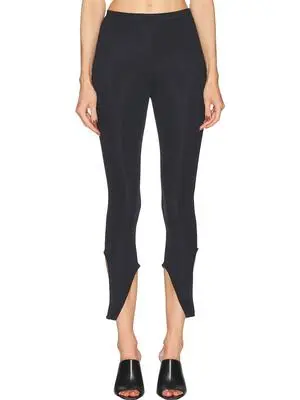 COURREGES Reversed Tech Jersey Capri - Black