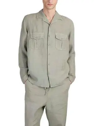 120% Lino Linen Shirt - Green