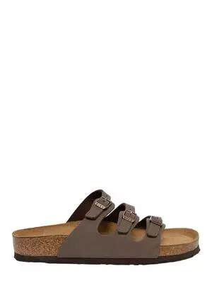BIRKENSTOCK Florida Triple-strap Slide Sandals - Brown