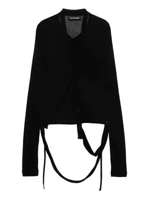 Ottolinger Deconstructed Cardigan - Black