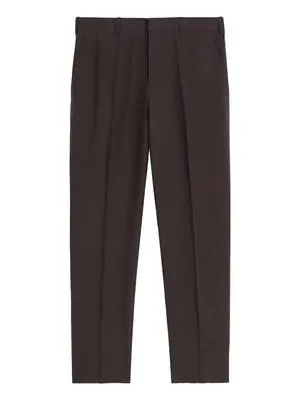Cos Tailored Straight-Leg Trousers Brown