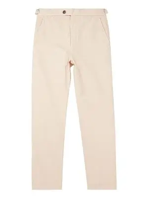 Mr P. Mike Straight-leg Twill Trousers - Neutrals