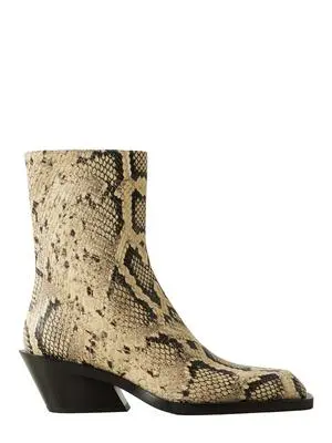 JIL SANDER Jil Sander Snake-Print Ankle Boots Snake Print