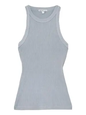 JAMES PERSE Ribbed Stretch-supima Cotton Tank - Gray