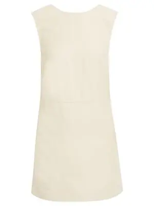 Loulou De Saison Hoya Crepe Mini Dress - Beige